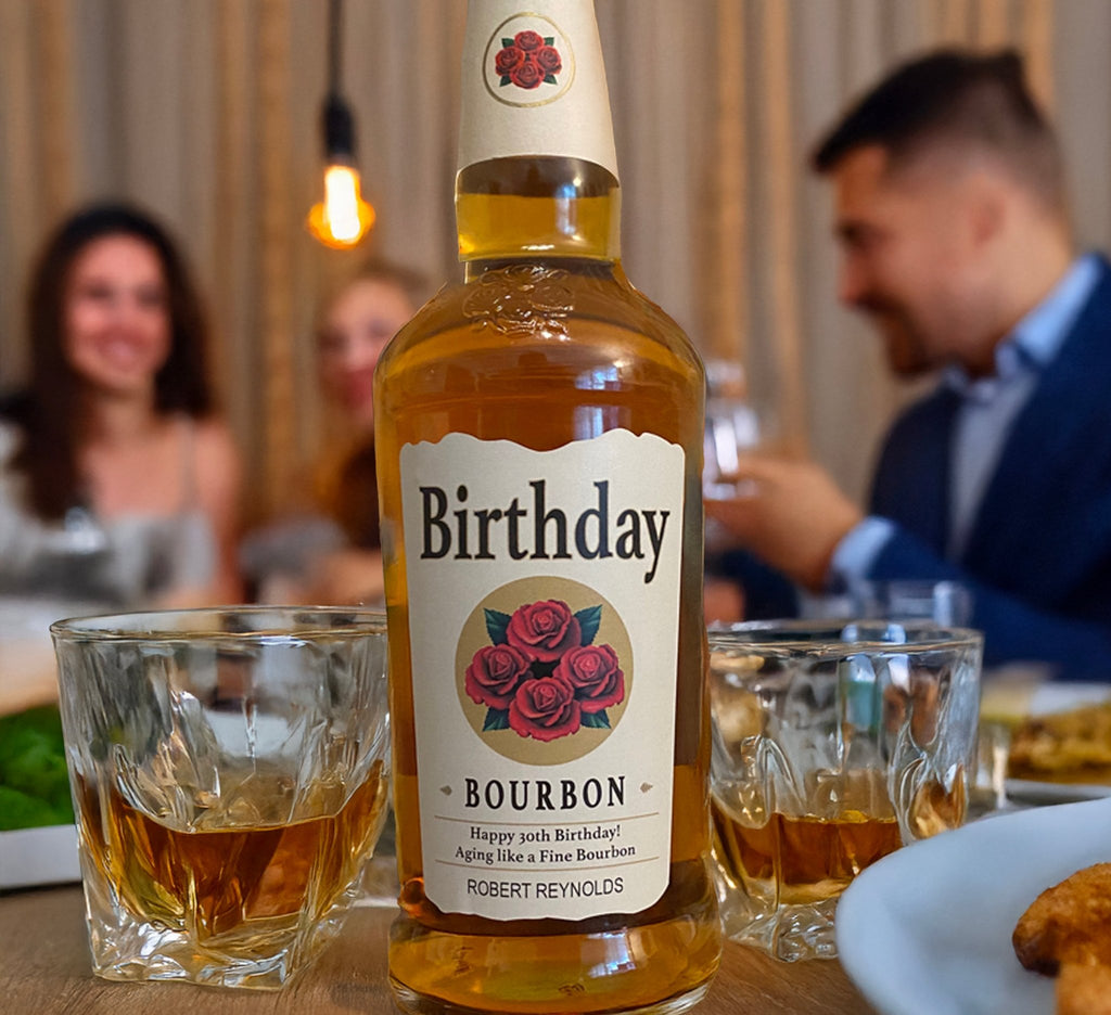 Four Roses Bourbon Birthday Labels | Labelyourlife