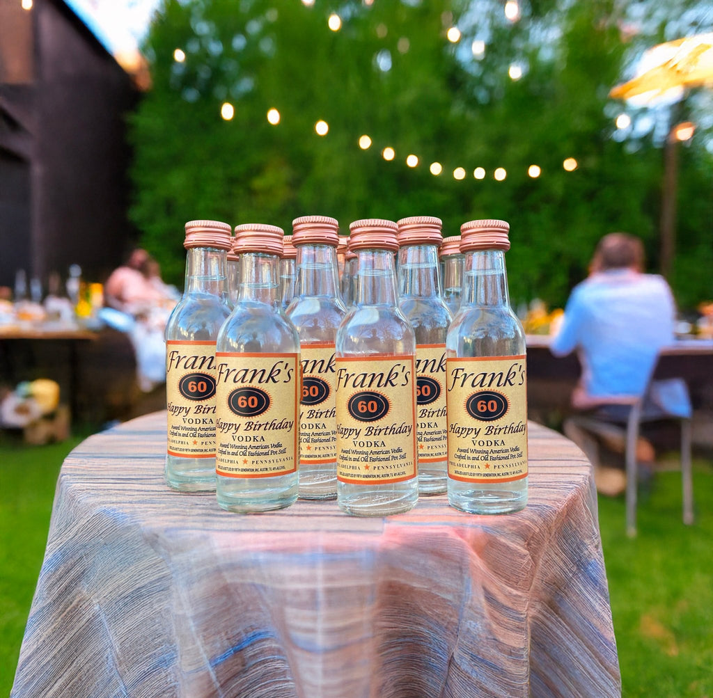 Tito's Vodka Mini Bottle Birthday Labels | Labelyourlife
