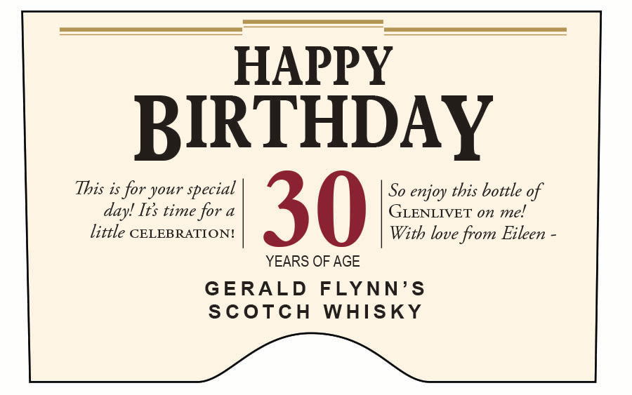Scotch Whiskey Personalized Liquor Labels | Labelyourlife