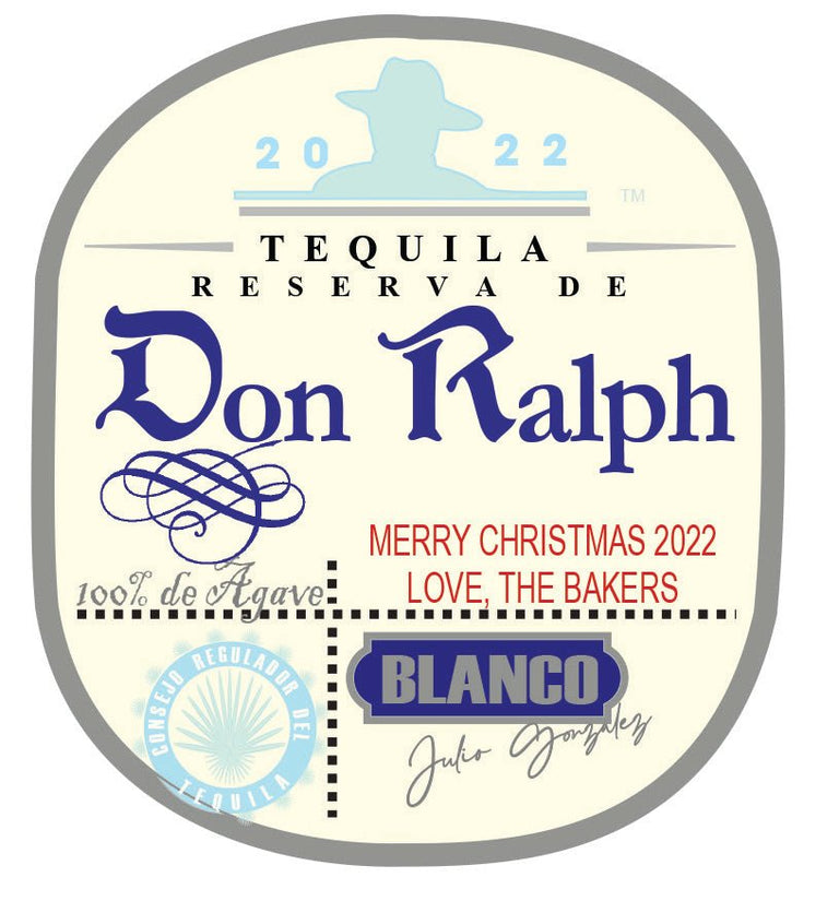 Personalized Don Julio Tequila Christmas Labels | Labelyourlife