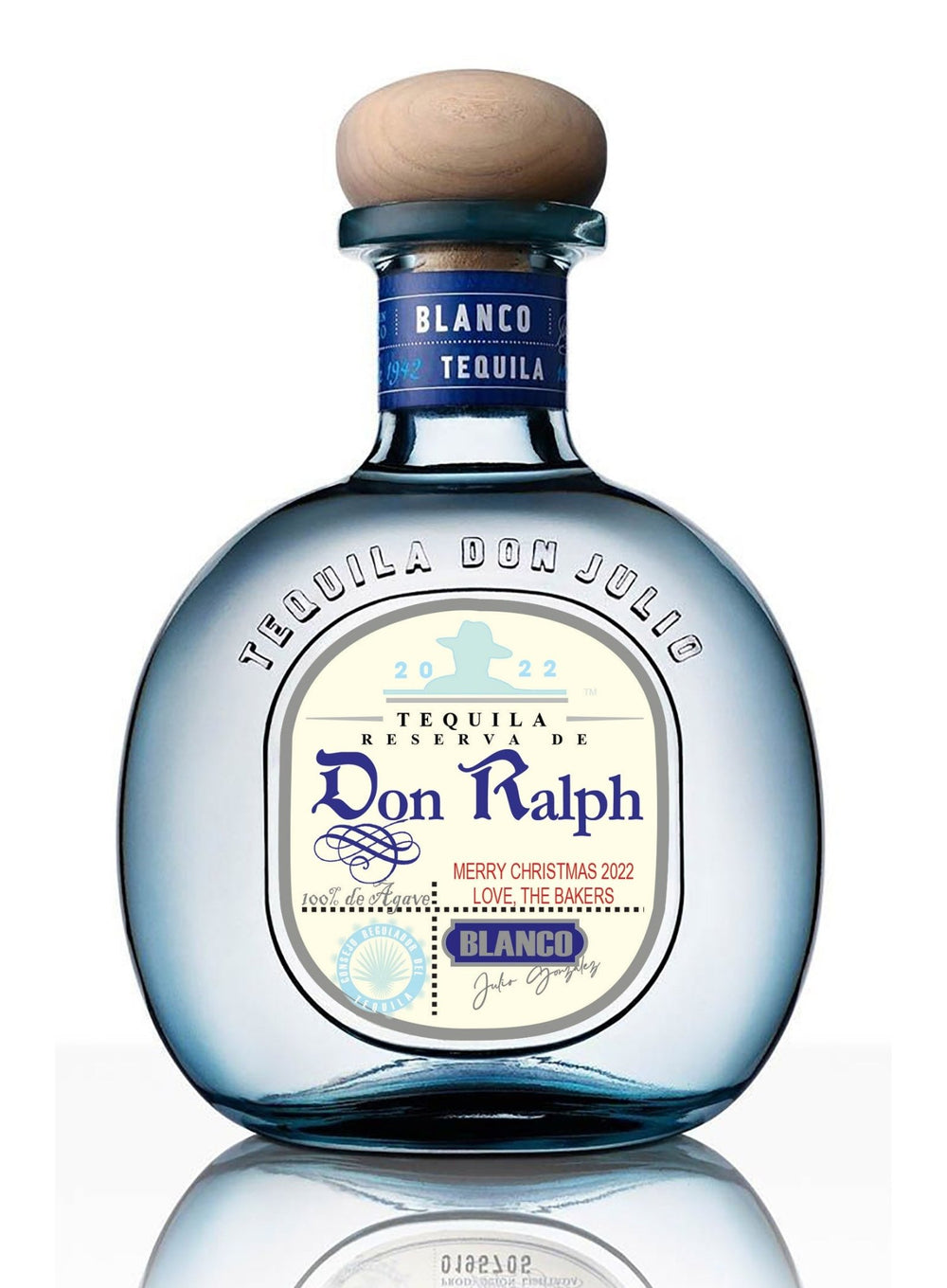 Personalized Don Julio Tequila Christmas Labels | Labelyourlife