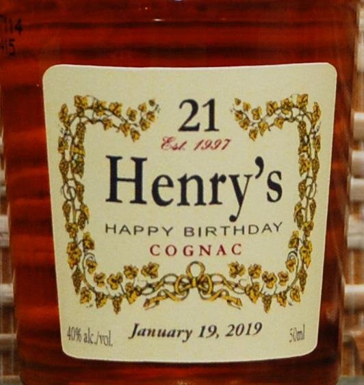 Hennessy Labels for Birthday Shots | Labelyourlife